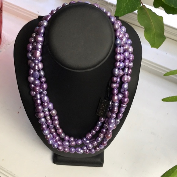 Honora | Jewelry | New Honora Necklace Violet Pearls Cultured ...